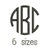 Interlocking Monogram Embroidery Font 4 Sizes Machine BX Embroidery ...