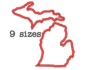 Michigan State Font Embroidery - Etsy