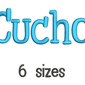 SALE** Cucho Embroidery Font 6 Sizes Machine BX Embroidery Fonts ...