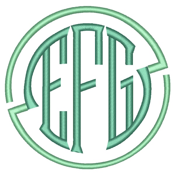 4 Letter Circle - Etsy