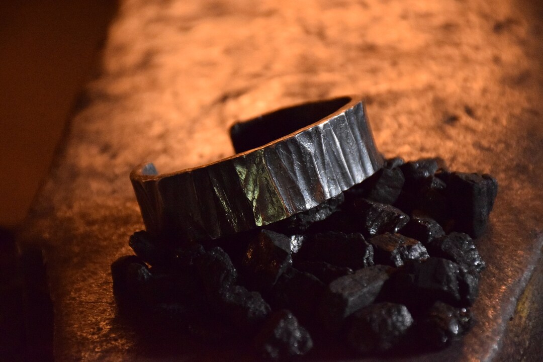 Forged Steel Bracelet - Metal Bracelet - Viking, Celtic, Metalhead ...