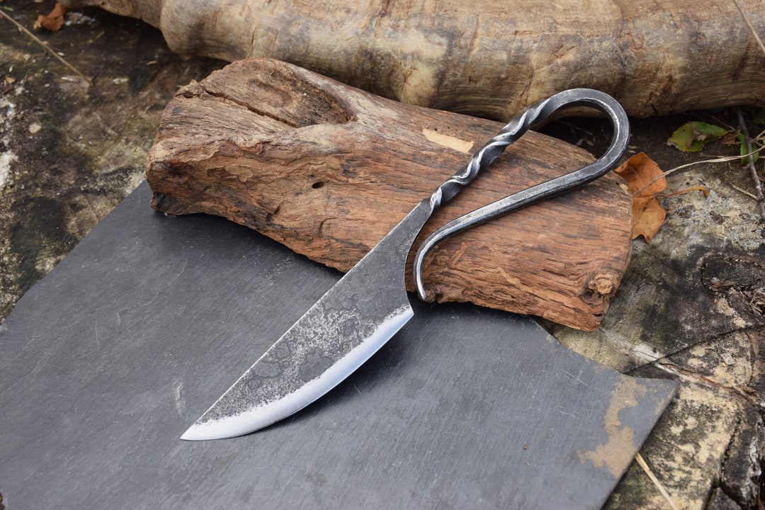 Couteau viking couteau forgé couteau outdoor bushcraft brut de forge ...