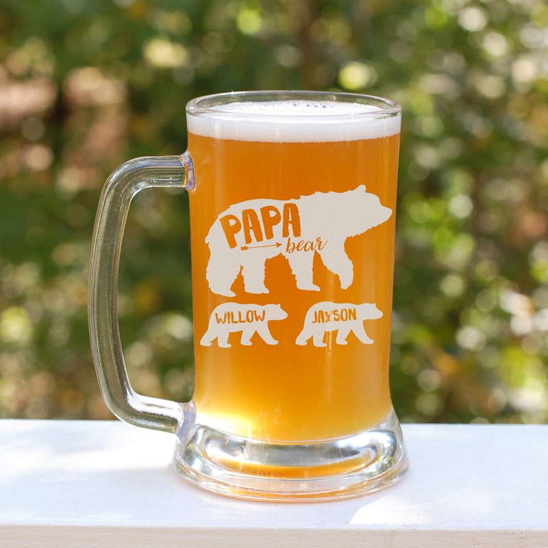 Dad Beer Glass - Etsy