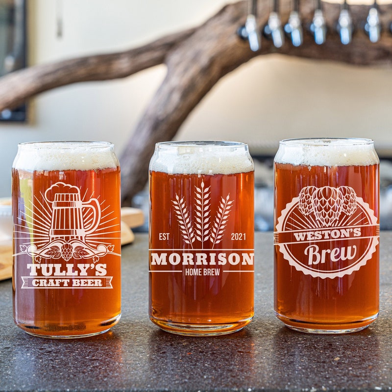 Custom Beer Glasses - Etsy