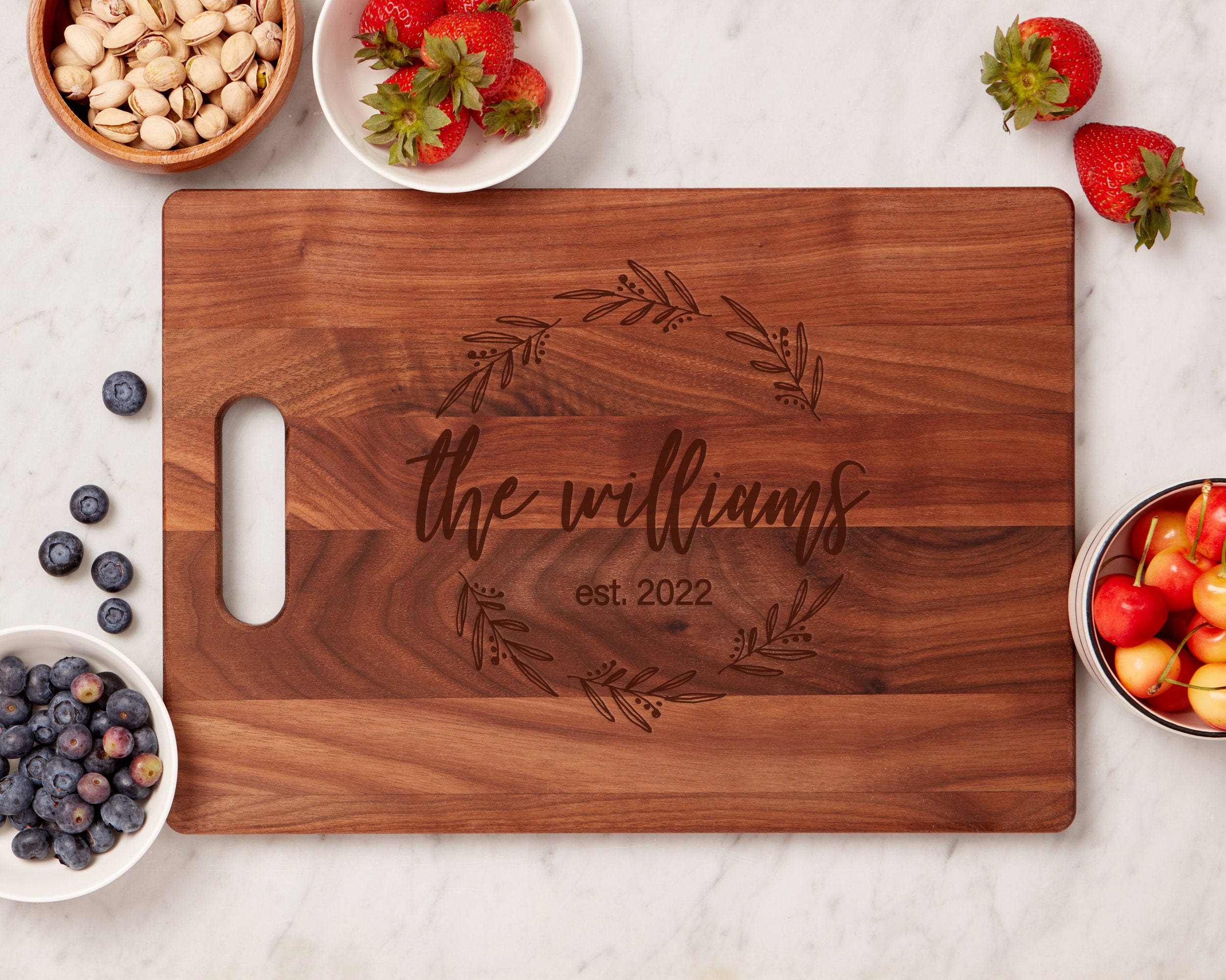Engraved Cutting Board Personalized Wedding Gift House | Etsy