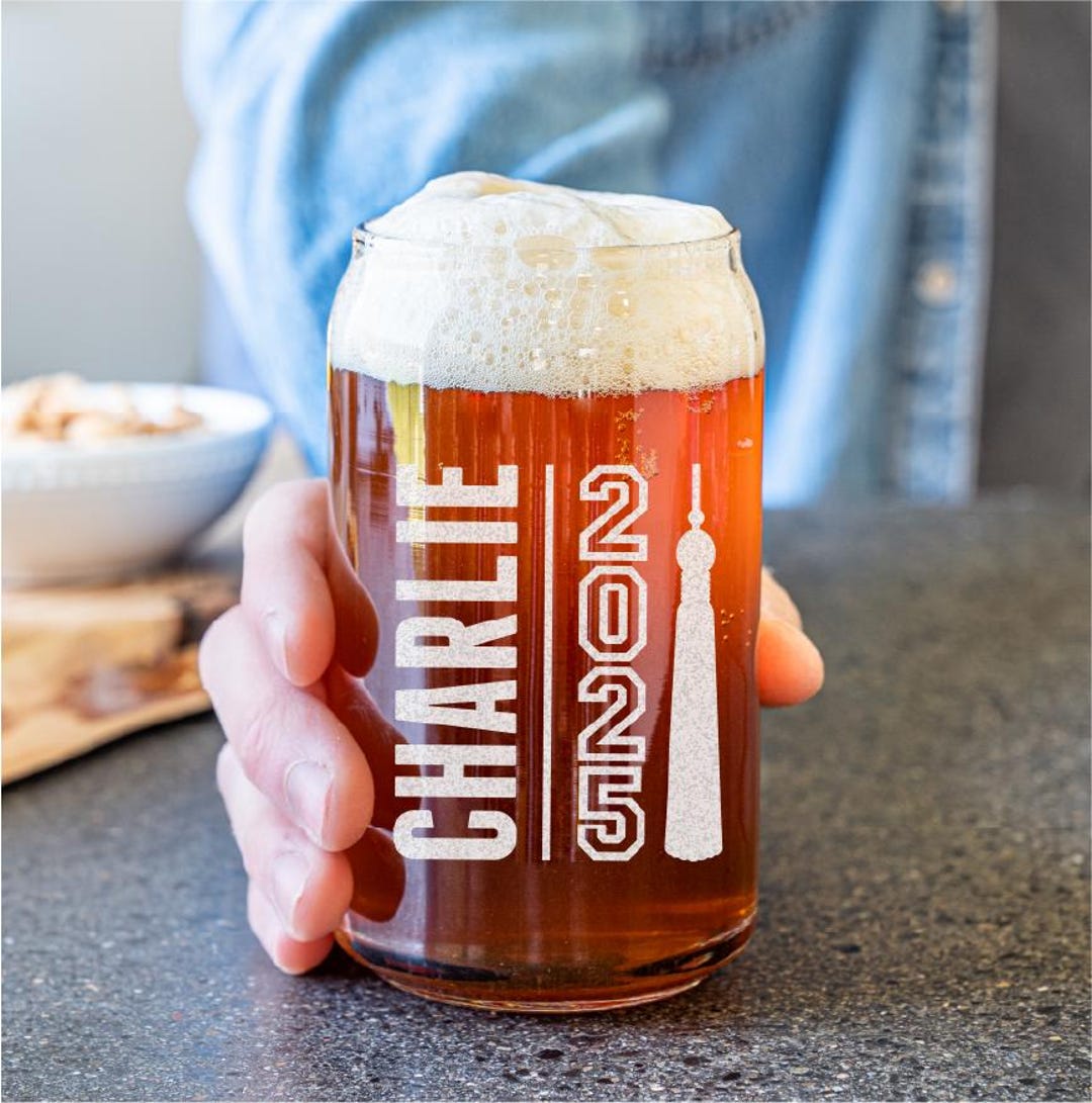 Class of 2025 Gift, Graduation Beer Glass, Graduation Gift ...