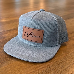 Personalized Kids Patch Hat, Kids Snapback Hat, Toddler Trucker Hat ...