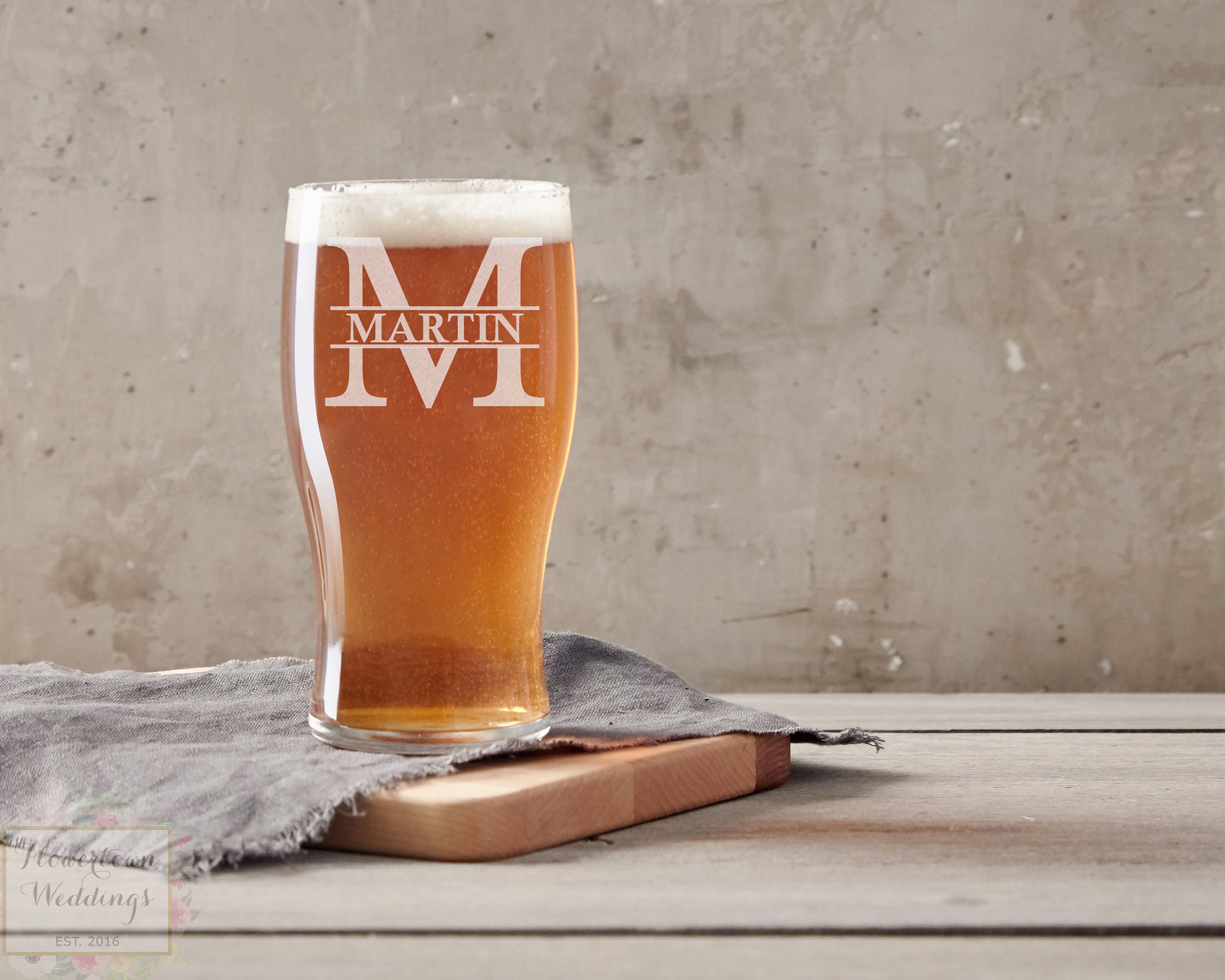 Engraved Beer Glass Personalized Beer Glassetched Drinking - Etsy