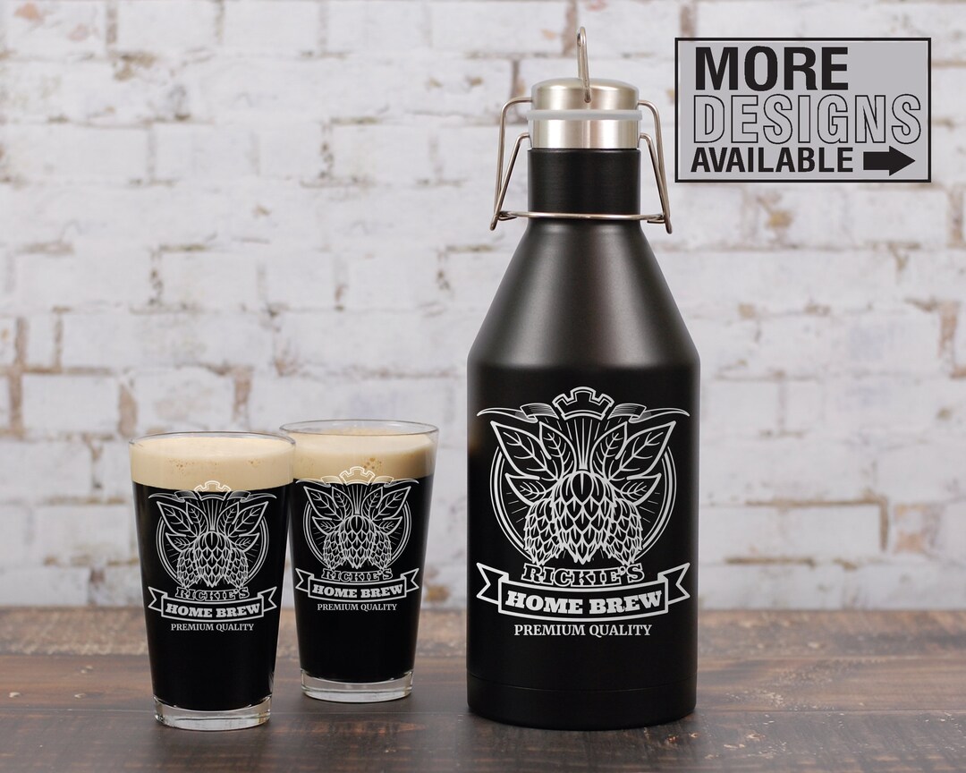 Engraved Insulated Growler, Personalized Beer Growler, Man Cave Gift ...