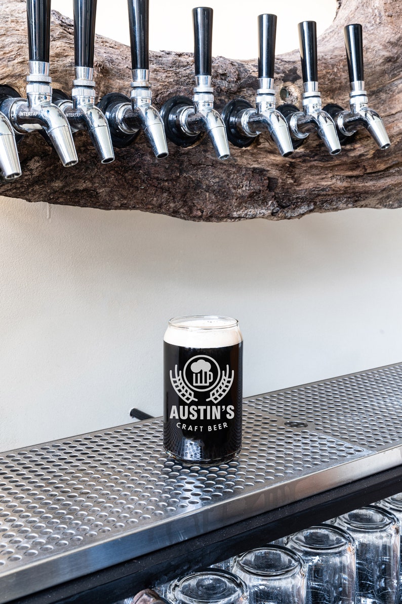 Personalized Beer Can Glass Gift for Husband Home Brew Gift - Etsy