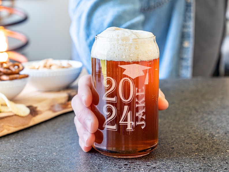 2025 Graduation Gift - Personalized Beer Glass for Graduate ...