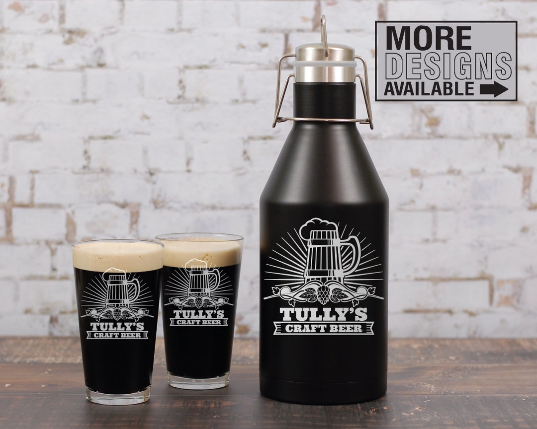 Personalized Growler, 64oz Growler, Engraved Insulated Growler, Beer ...