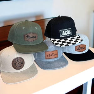 Personalized Kids Patch Hat, Kids Snapback Hat, Toddler Trucker Hat ...