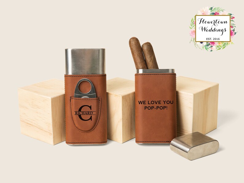 Personalized Cigar Holder Case Gift for Him Gift for - Etsy