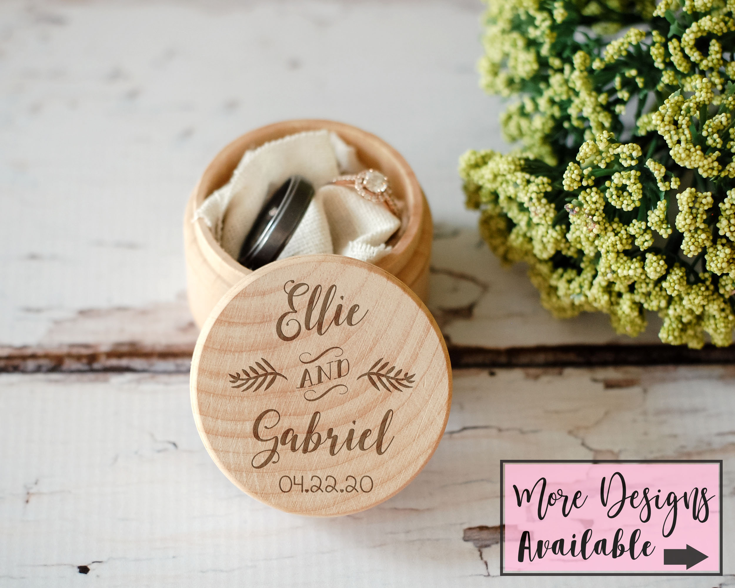 Custom Wedding Ring Box Wooden Ring Box Wedding Gift Ring | Etsy Australia