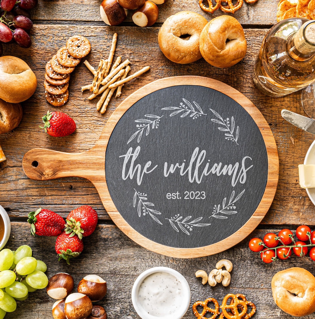 Custom Cheese Board, Charcuterie Board, Personalized Wedding Gift ...