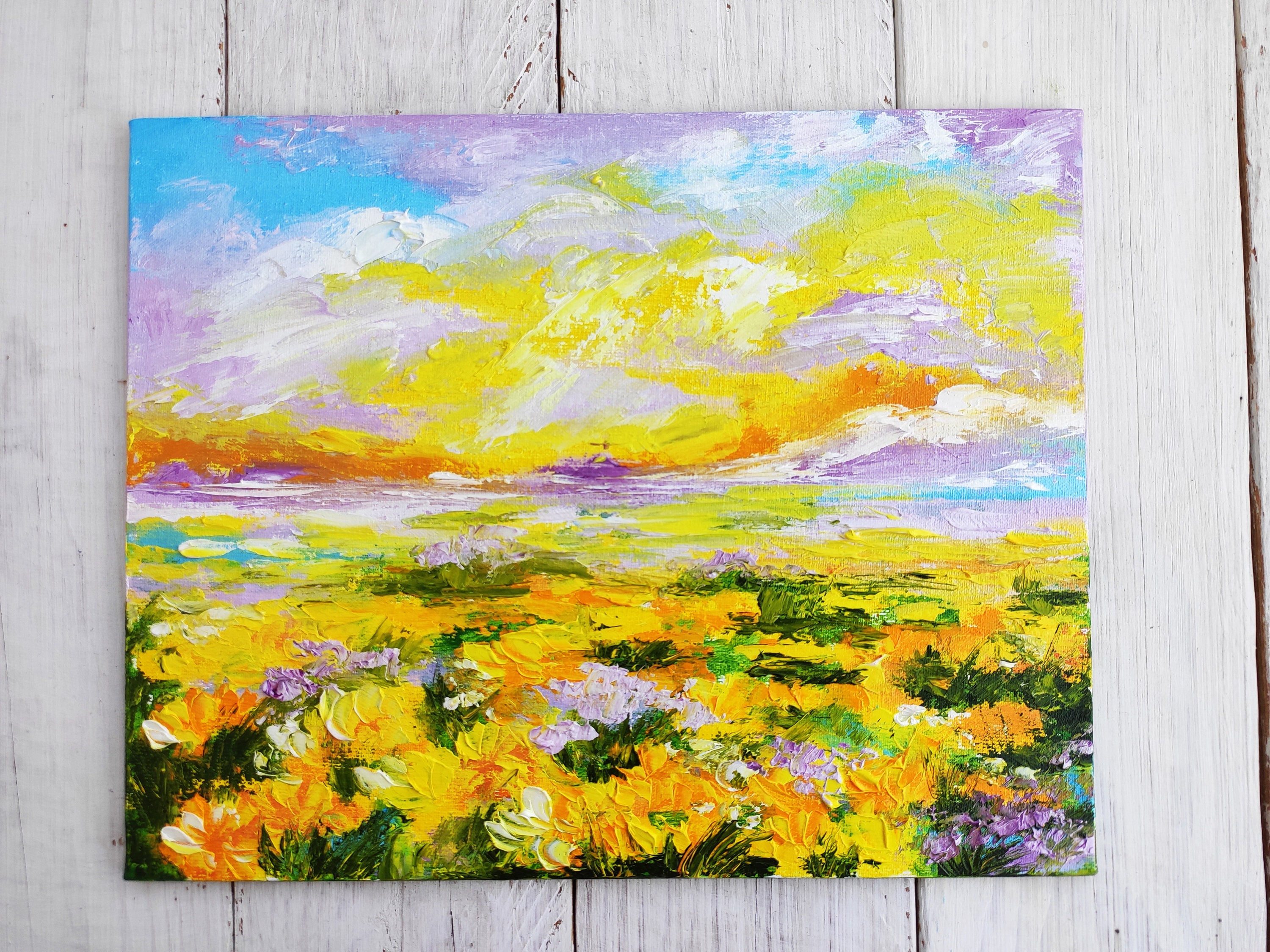 Yellow Flower Oil Painting