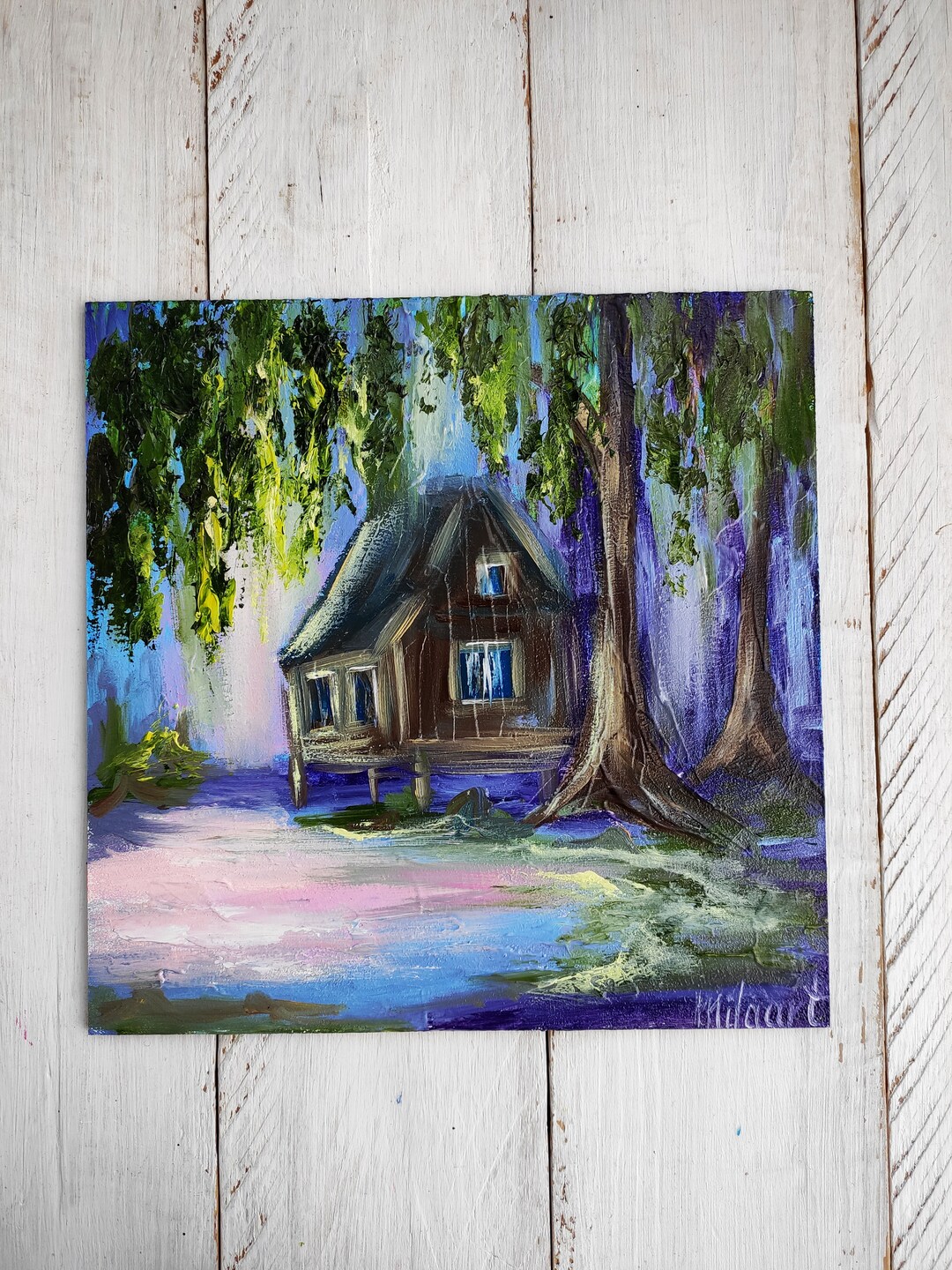 Louisiana Painting Original Oil Painting on Canvas Cypress Tree Art ...