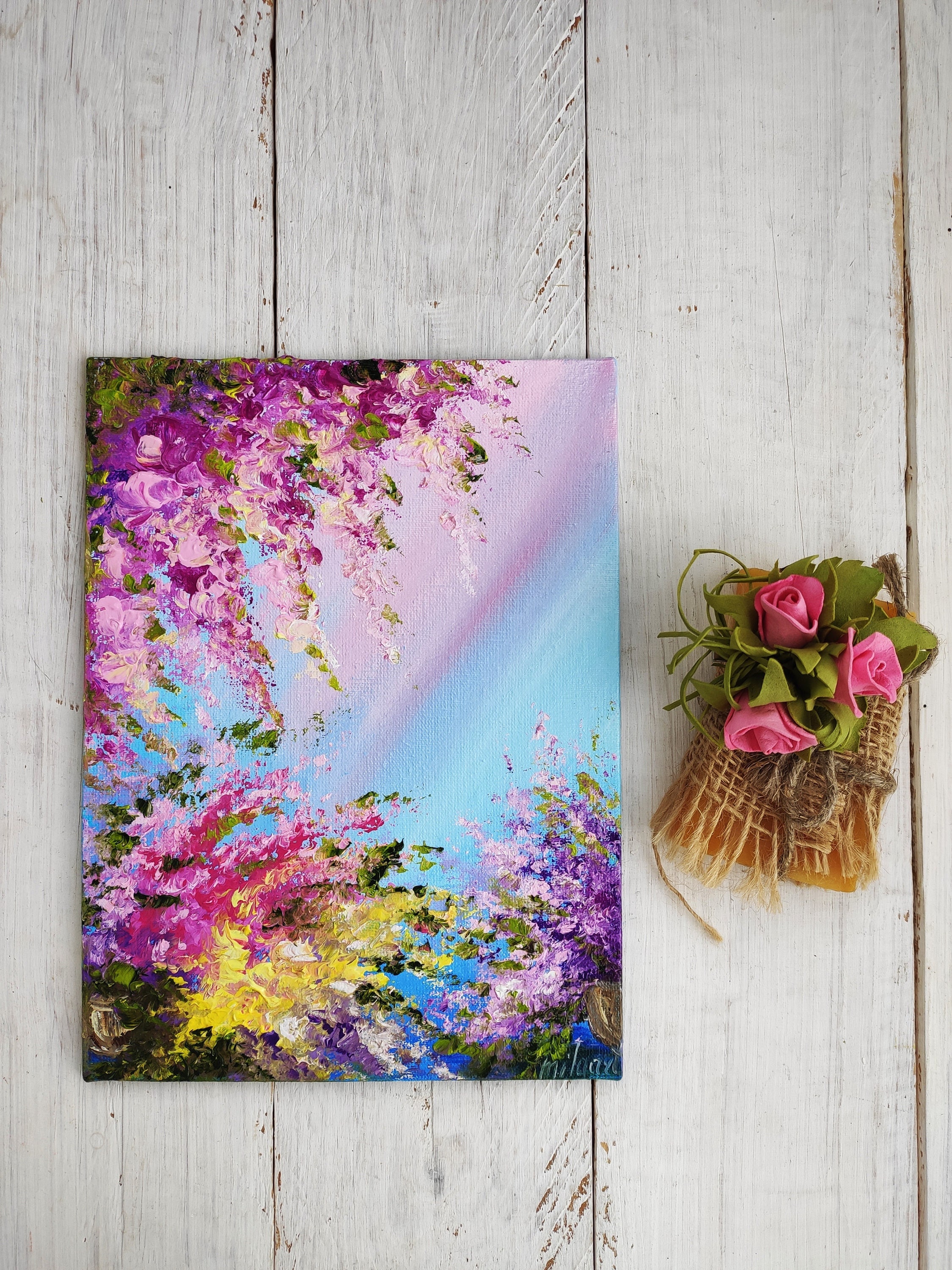 Simple Oil Paintings On Canvas Of Flowers