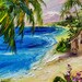 Hawaiian Tropical Beach Original Oil Painting on Canvas - Etsy