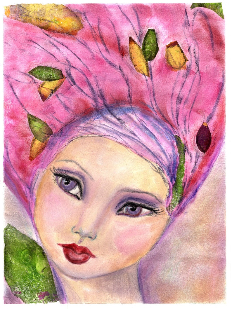 Whimsical Faces Beautiful Faces Fairy Art Childrent Art - Etsy