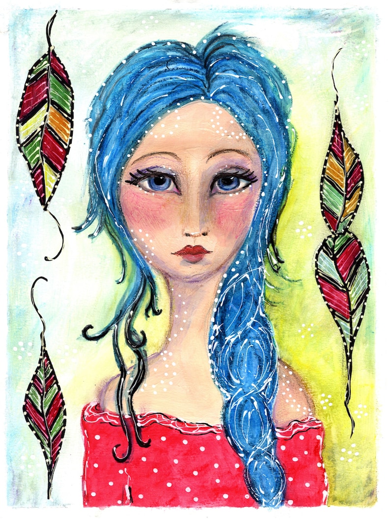 Whimsical Faces Beautiful Faces Fairy Art Childrent Art - Etsy