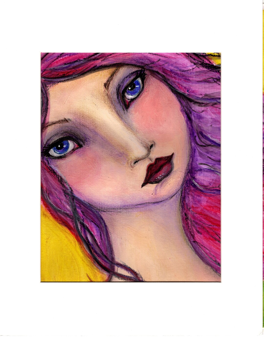 Whimsical Faces, Beautiful Faces, Fairy Art, Childrent Art, Art Prints ...