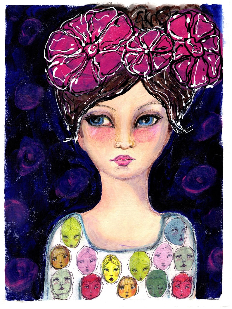 Whimsical Fairy Whimsical Faces Beautiful Faces Fairy Art - Etsy