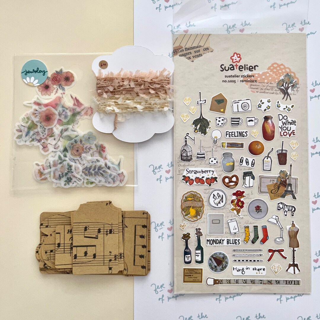 Basic Journal Pack Basic Starter Bundle for Junk Journaling Mini ...