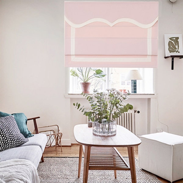 Pink Roman Shades - Etsy