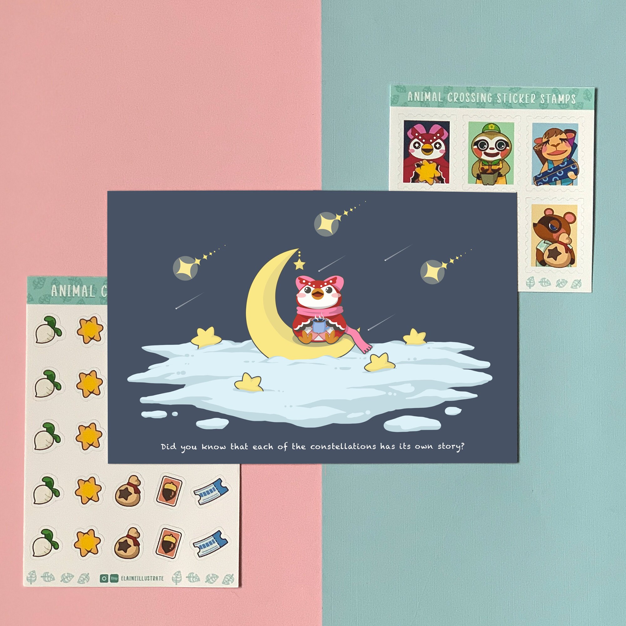 Celeste Postcard/ Animal Crossing Celeste | Etsy