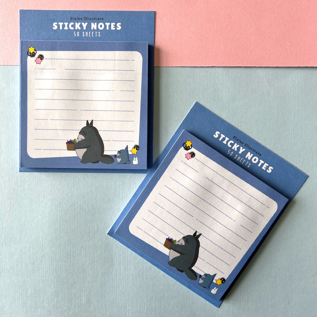 Anime Sticky Notes/ Memo Pads, Office Supplies - Etsy