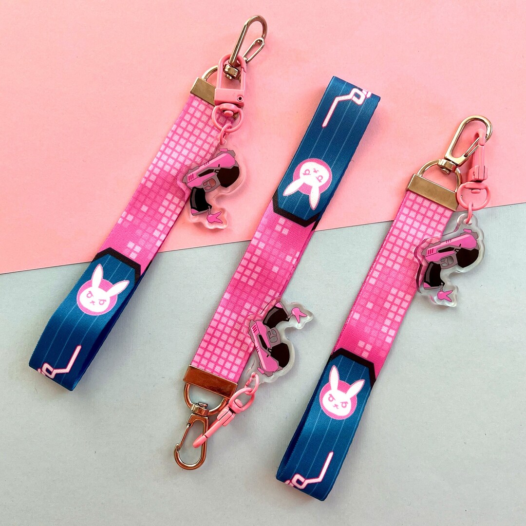 Gamer Girl Lanyard Keychain/key Holder/divanerfgun/keychain - Etsy