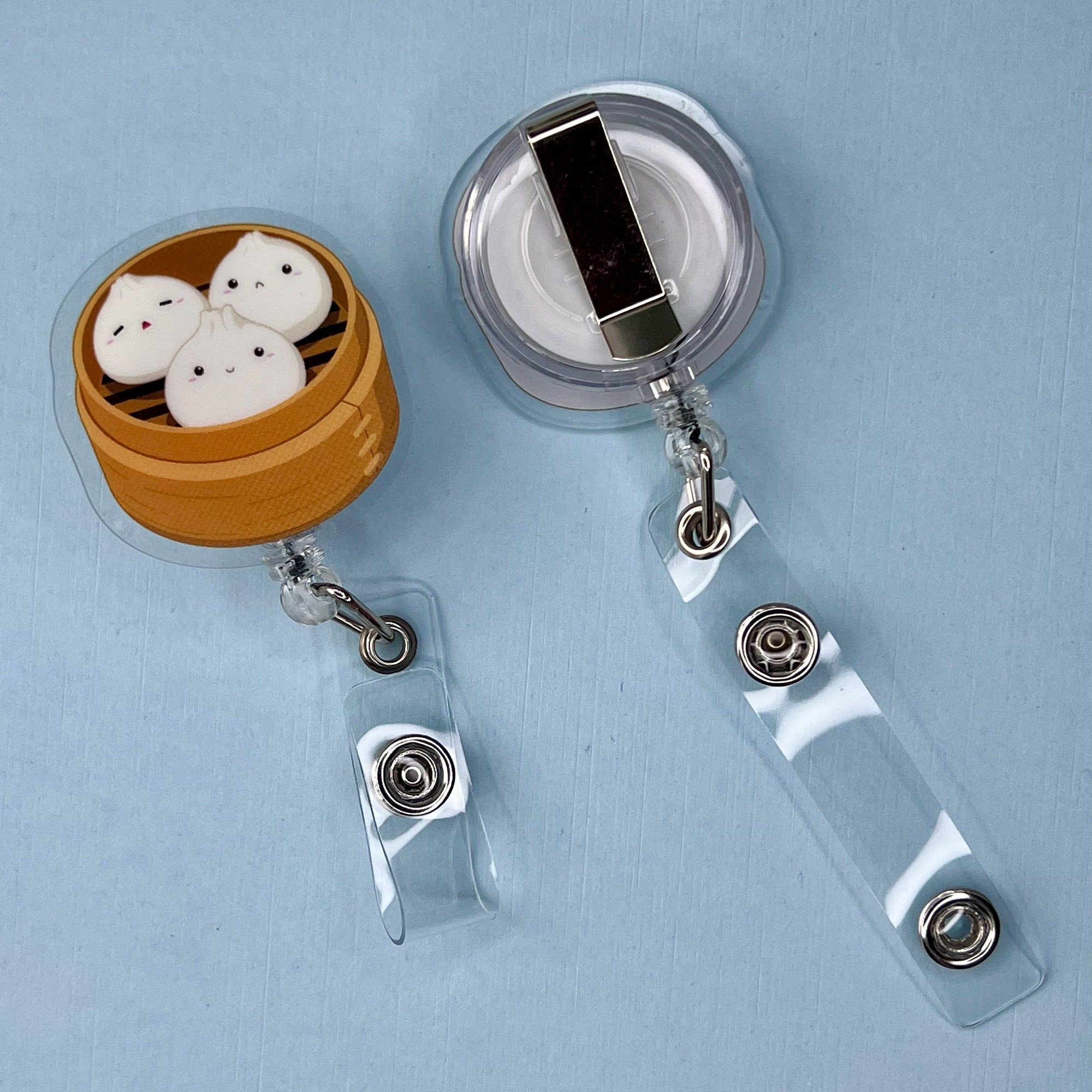 Asian Food Retractable Reel Badge/ Holder for Office Work Nurse ID and ...