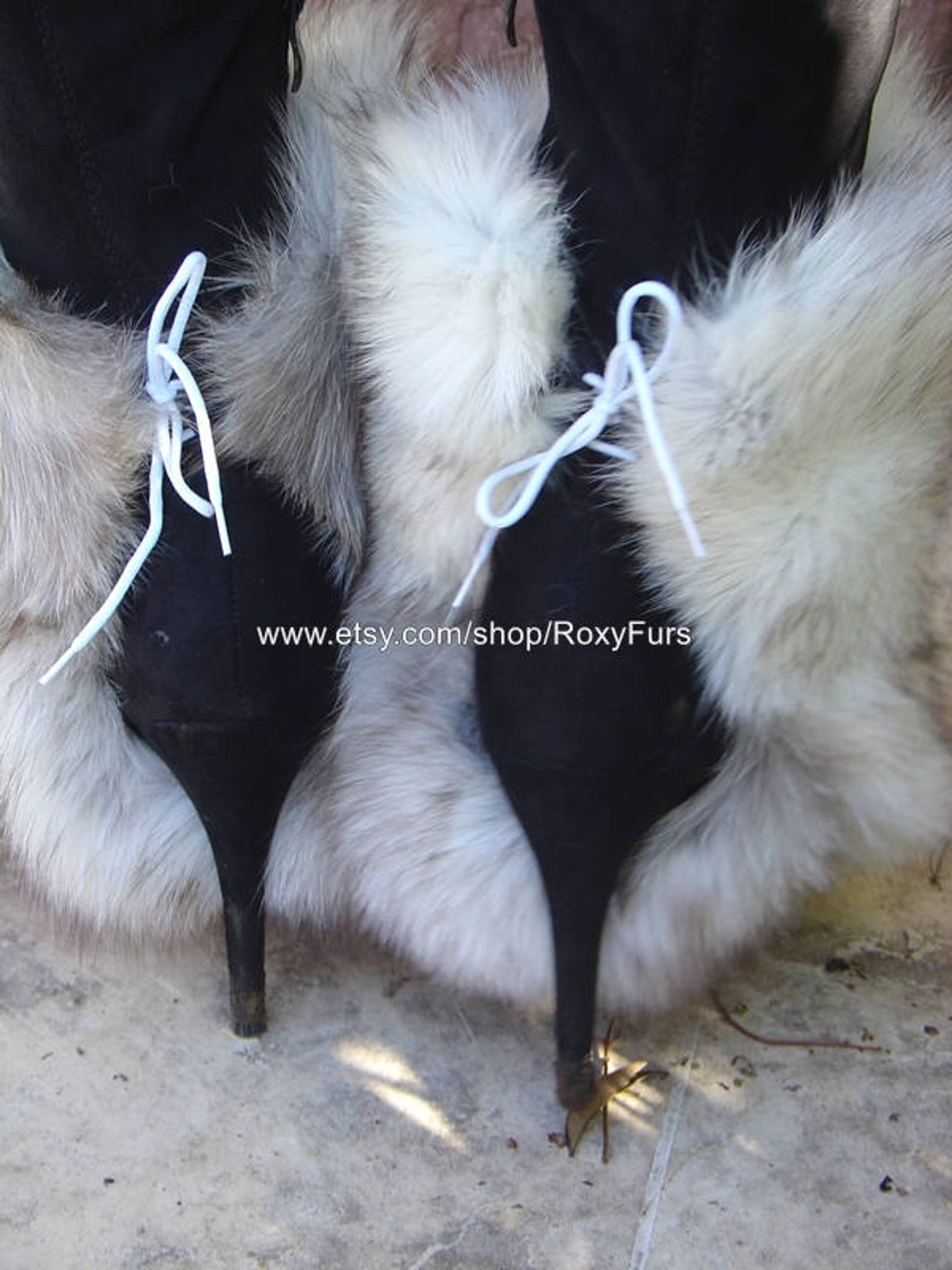Fox Fur Foot Warmers Spats Gaiters, Reduced 20% - Etsy