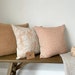 Neptune 'orla' Moss Green Thistle Pattern Fabric Handmade Cushion ...