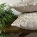 Neptune 'orla' Moss Green Thistle Pattern Fabric Handmade Cushion ...
