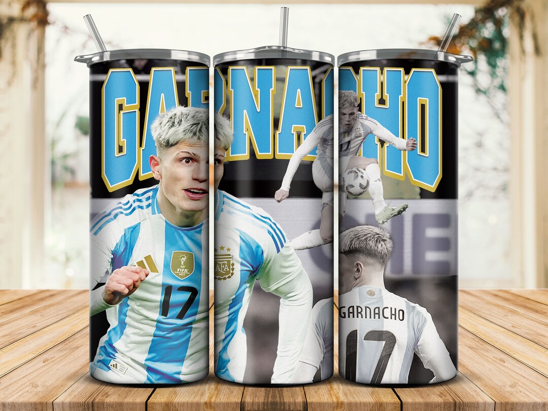 Alejandro Garnacho Tumbler Wrap Designs Png Digital Download, 20 Oz ...
