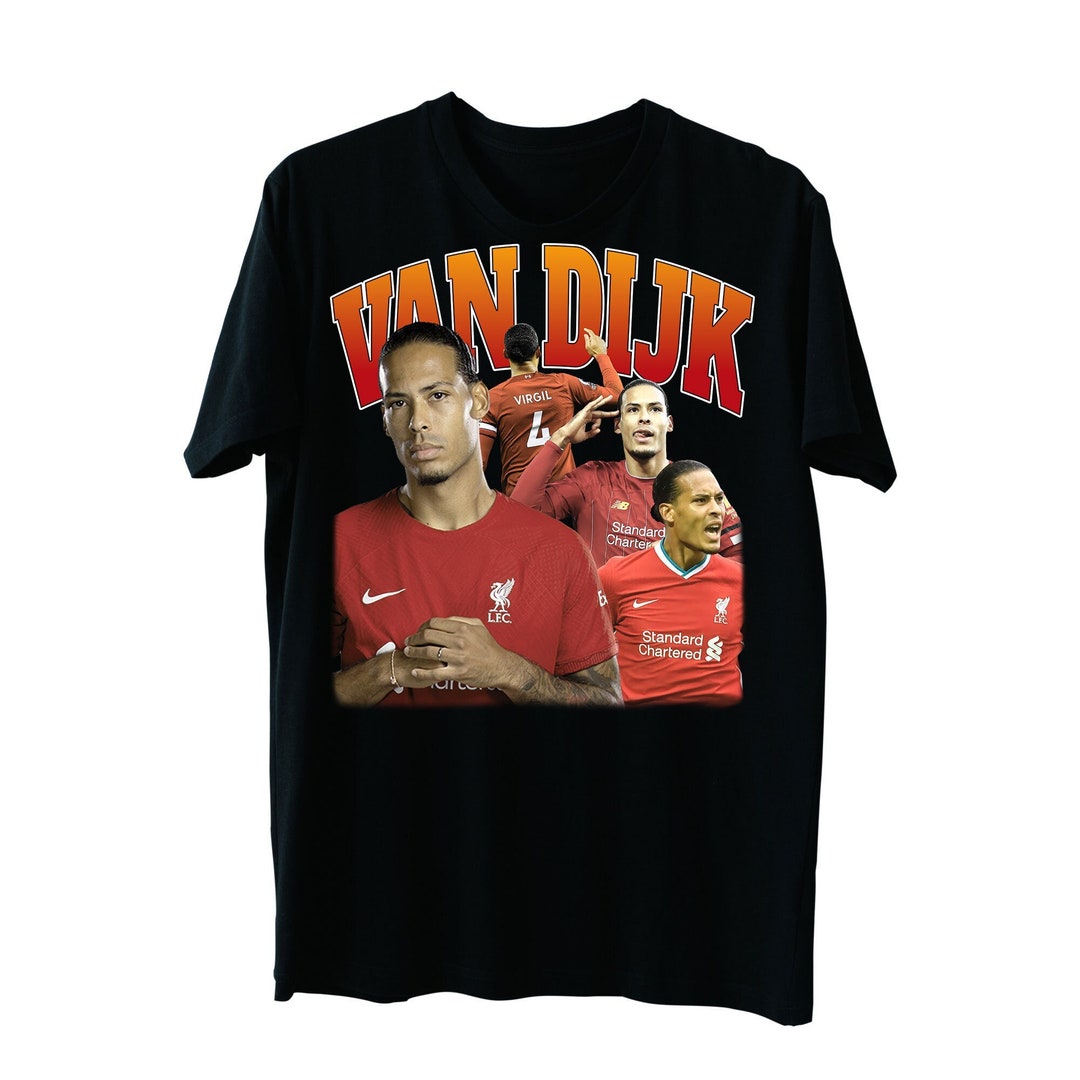 Virgil Van Dijk PNG, Football Player Png, Vintage 90s Bootleg Tee ...