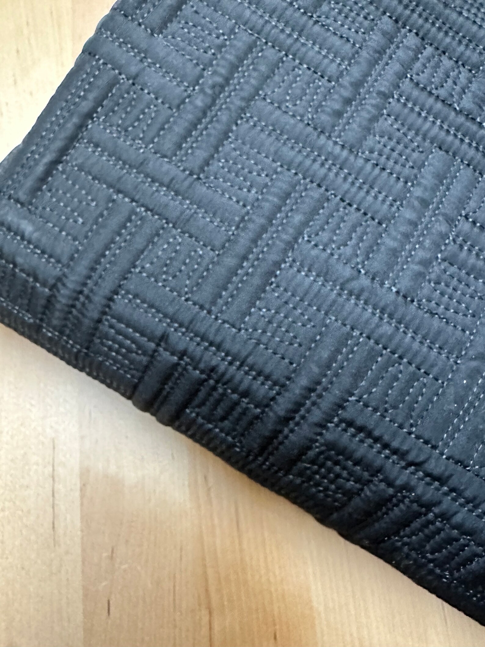 Black Quilted Fabric, Double Faced Pre Quilted Fabric, Quilted Fabric ...
