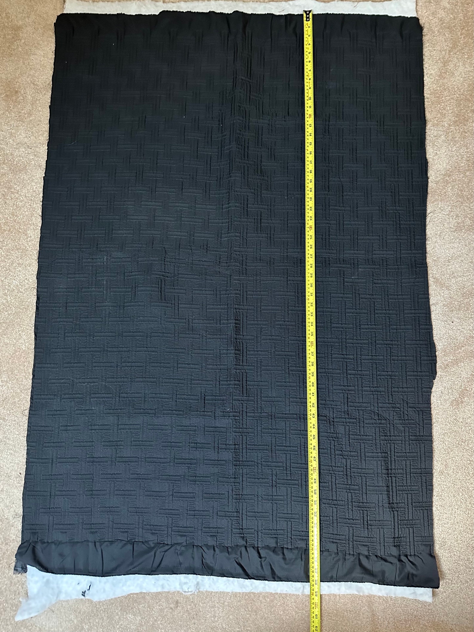 Black Quilted Fabric, Double Faced Pre Quilted Fabric, Quilted Fabric ...