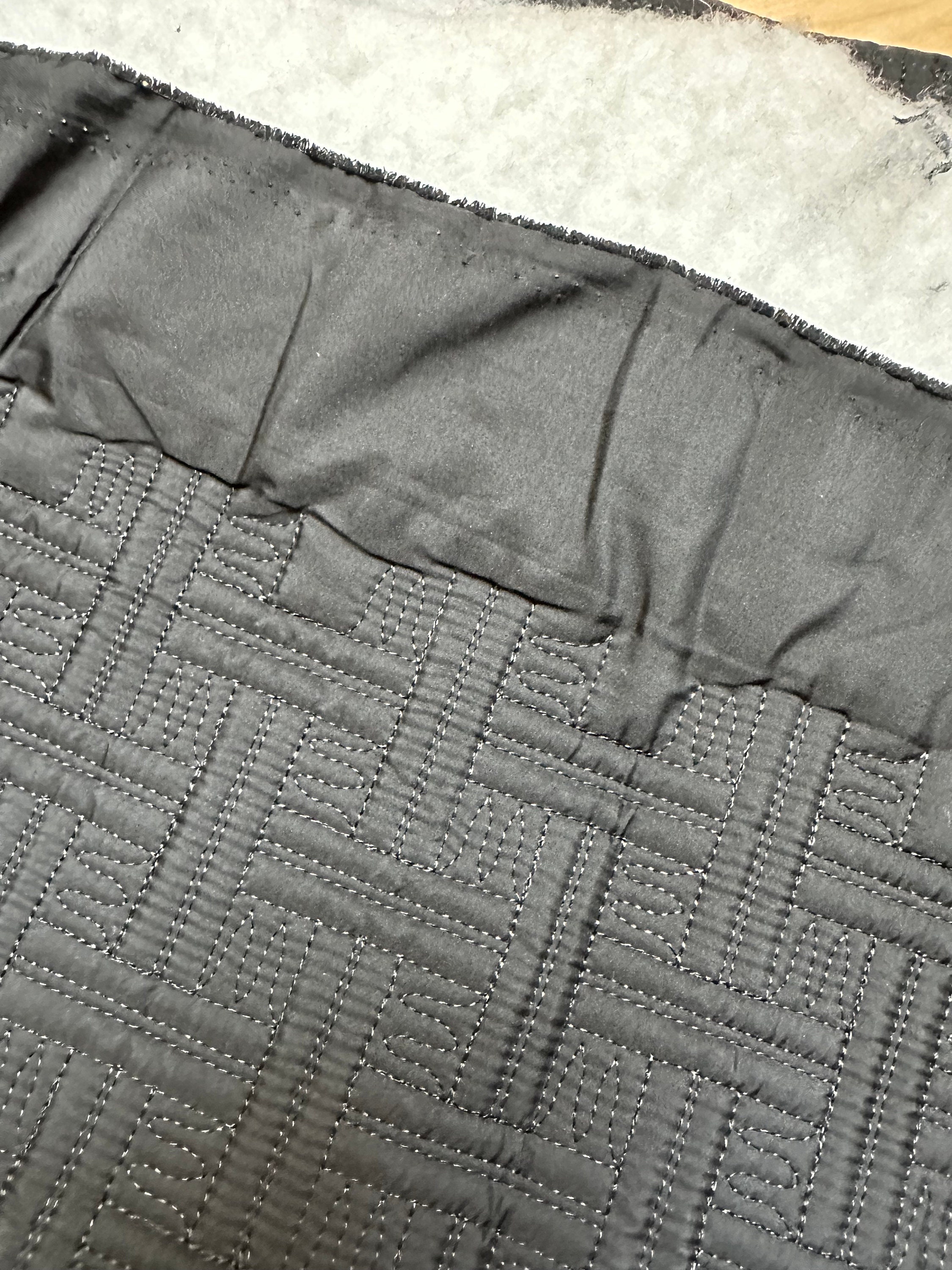 Black Quilted Fabric, Double Faced Pre Quilted Fabric, Quilted Fabric ...