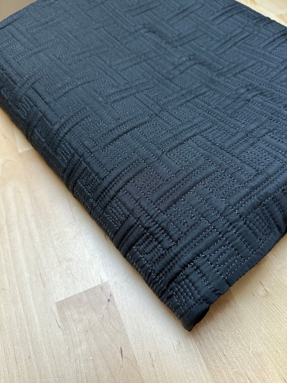 Black Quilted Fabric, Double Faced Pre Quilted Fabric, Quilted Fabric ...