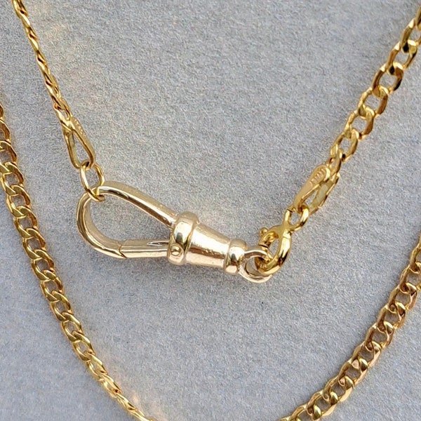 Solid Gold Albert Dog Clasp - Etsy