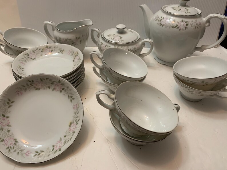 Vintage MCM 1950s Sheffield Fine China Classic 501 Japan Table Setting ...