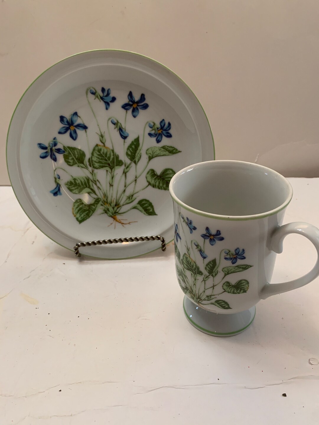 Vintage Royal Domino Spring Violet 2 Piece Place Setting. - Etsy