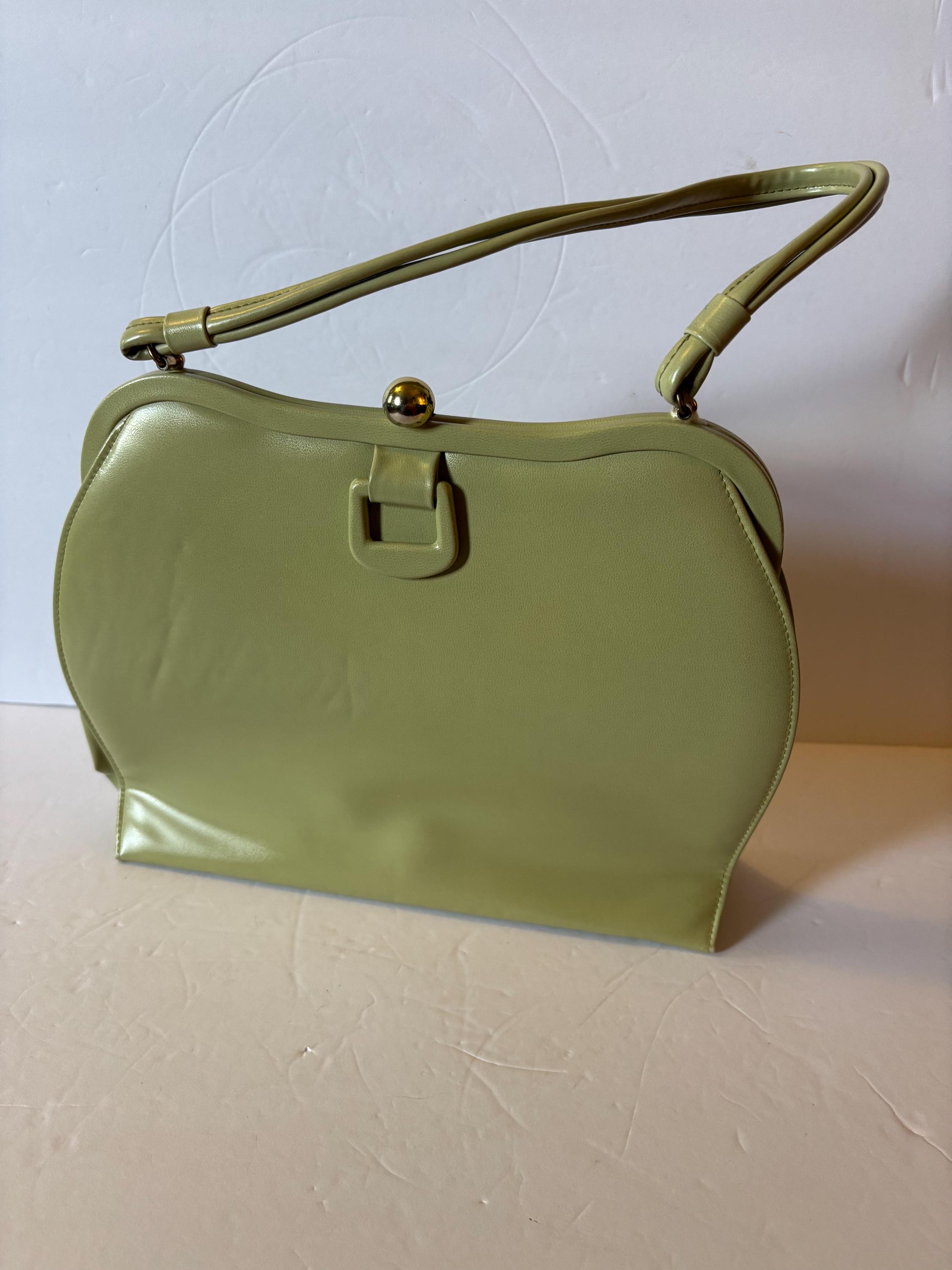 1960s MCM Vintage Green Frame Purse Theodor California - Etsy