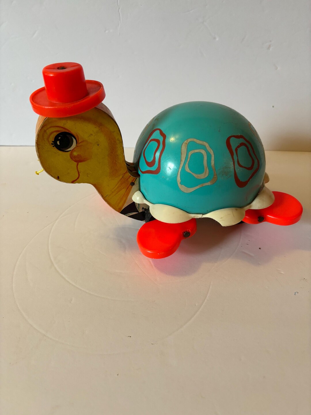 Vintage 1962 Fisher Price Tip Toe Turtle - Etsy