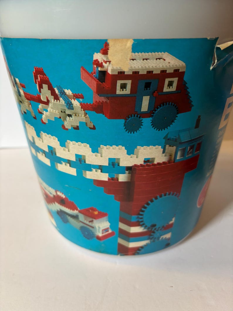 Vintage Blocks 1980s Brix Blox 1000 Pc Bucket With Instructions - Etsy