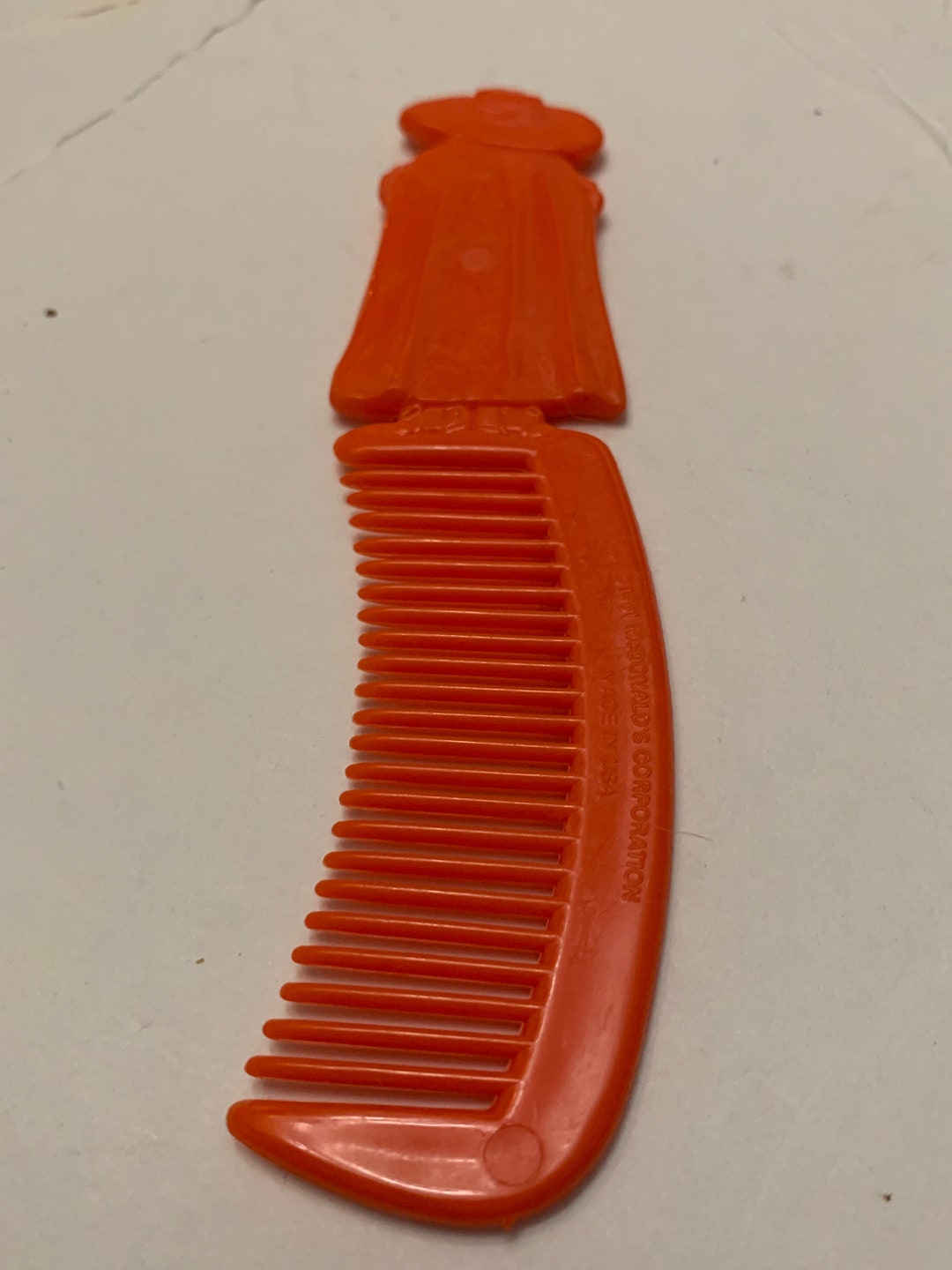 Vintage 1980s Mcdonalds Happy Meal Toy - Red Hamburgler Comb - Etsy